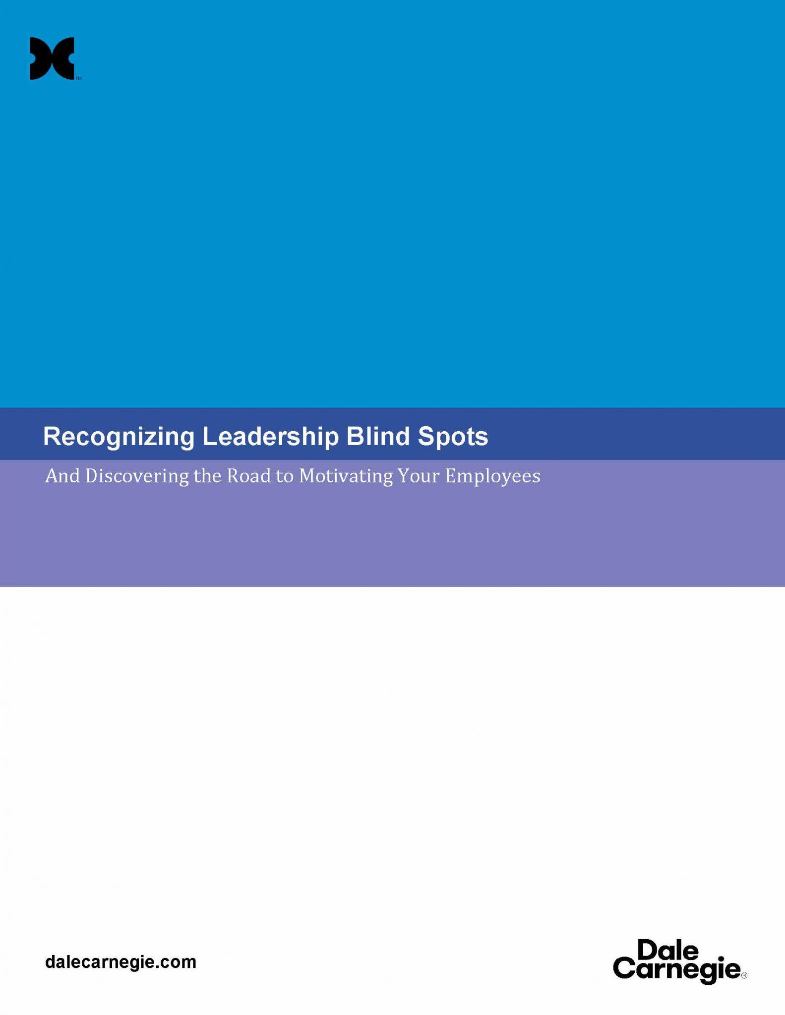Recognizing Leadership Blind Spots And Discovering the Road to ...